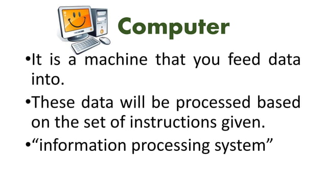 Characteristics of Computer | PPTX | Data Storage and Warehousing ...
