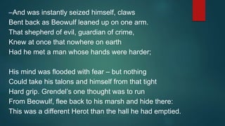 Beowulf: The Battle with Grendel | PPTX