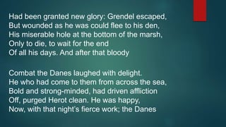 Beowulf: The Battle with Grendel | PPTX