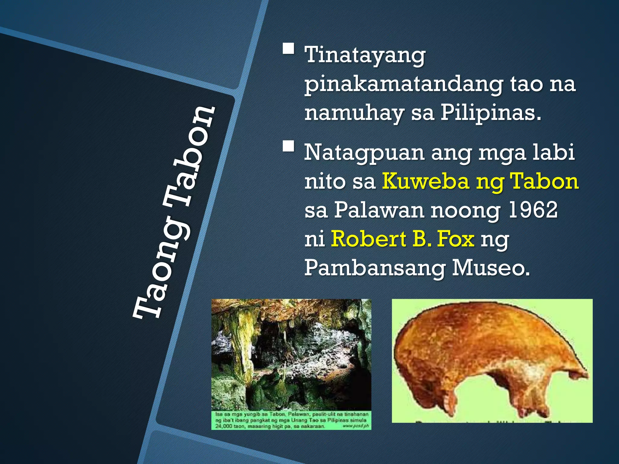 Q1 lesson 3 ang mga unang tao sa pilipinas | PPTX