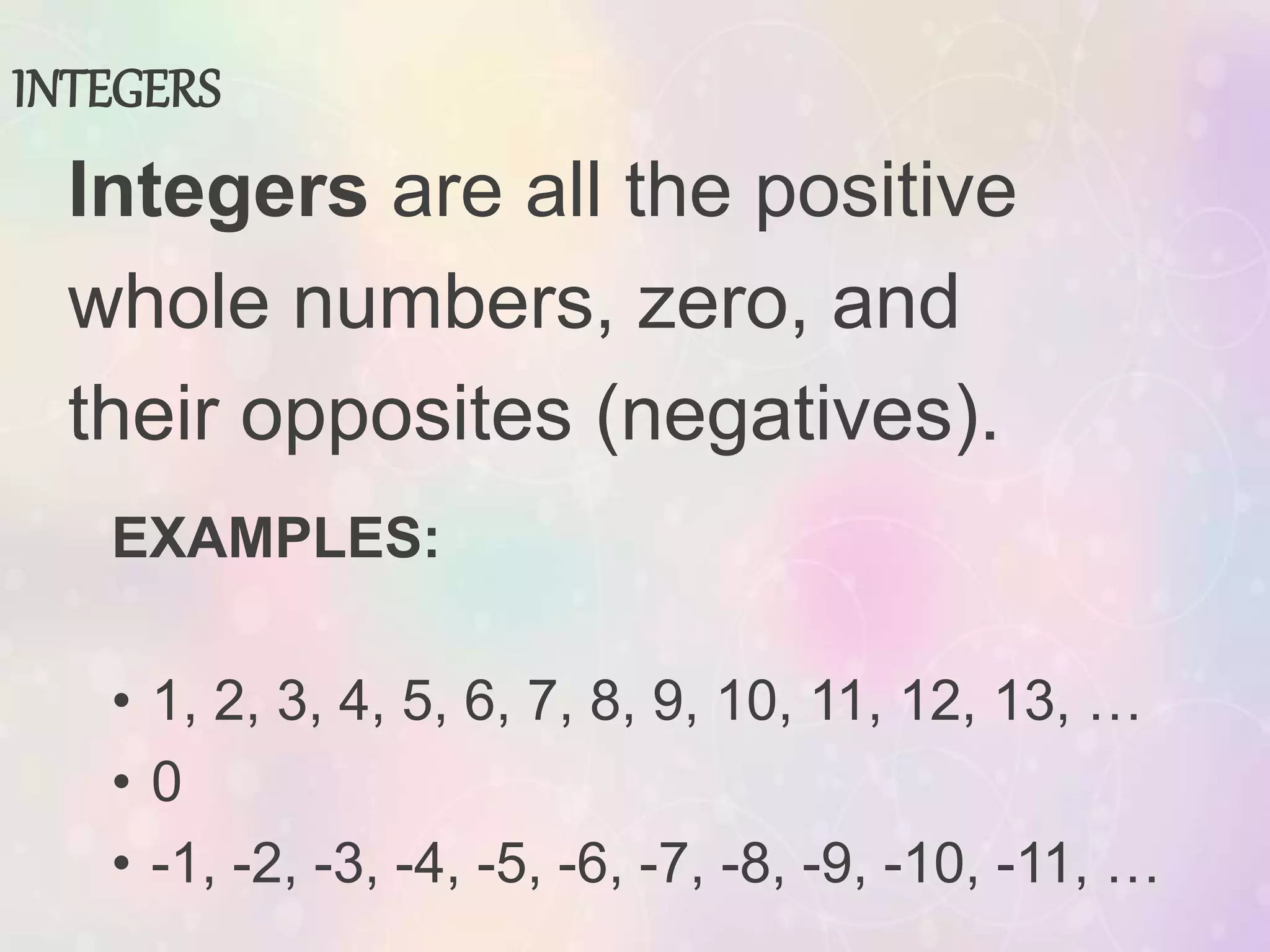 Q1 lesson 3 integers | PPT