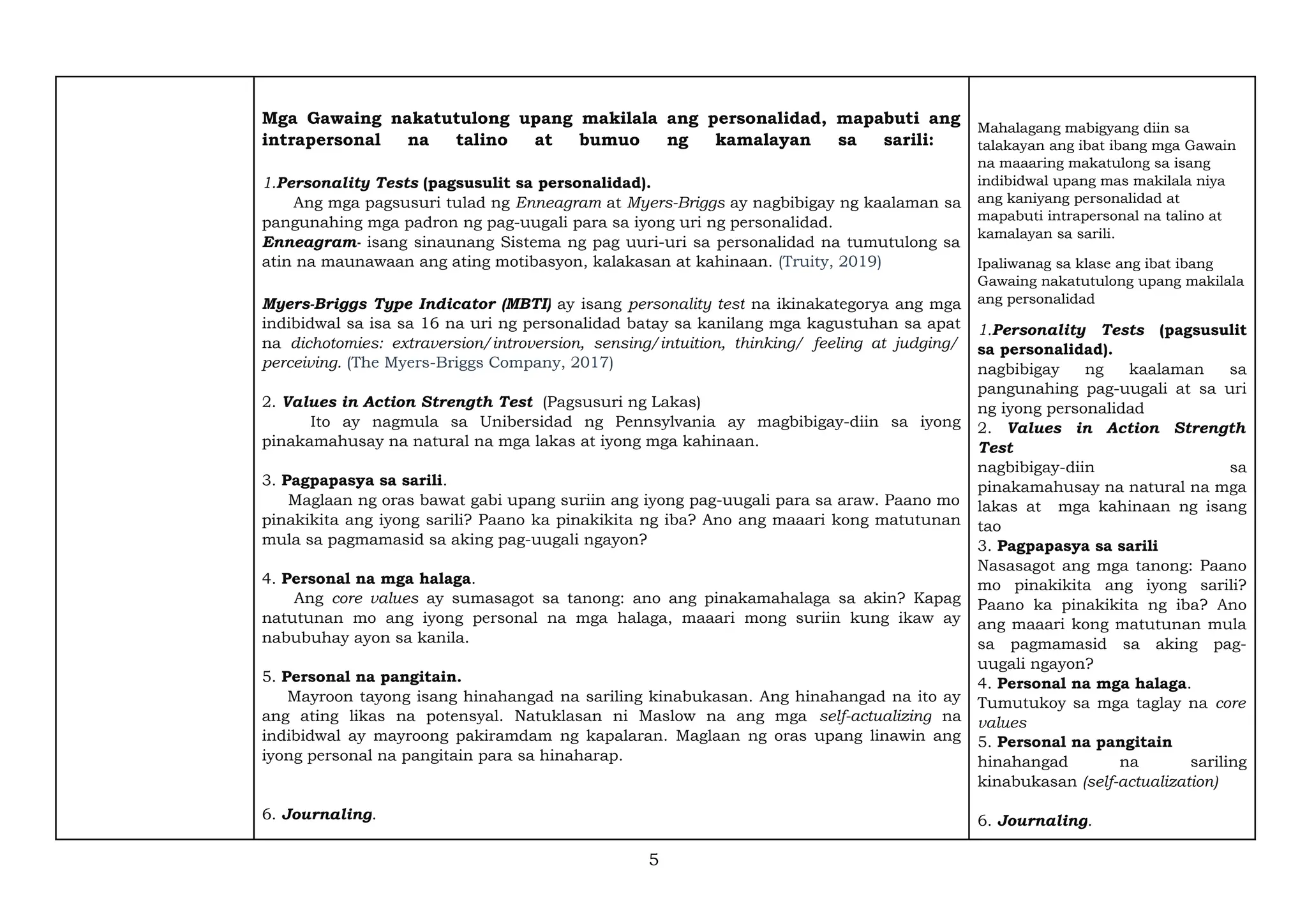 Values Education Quarter 1 week 1 Lesson Day 1 | DOCX