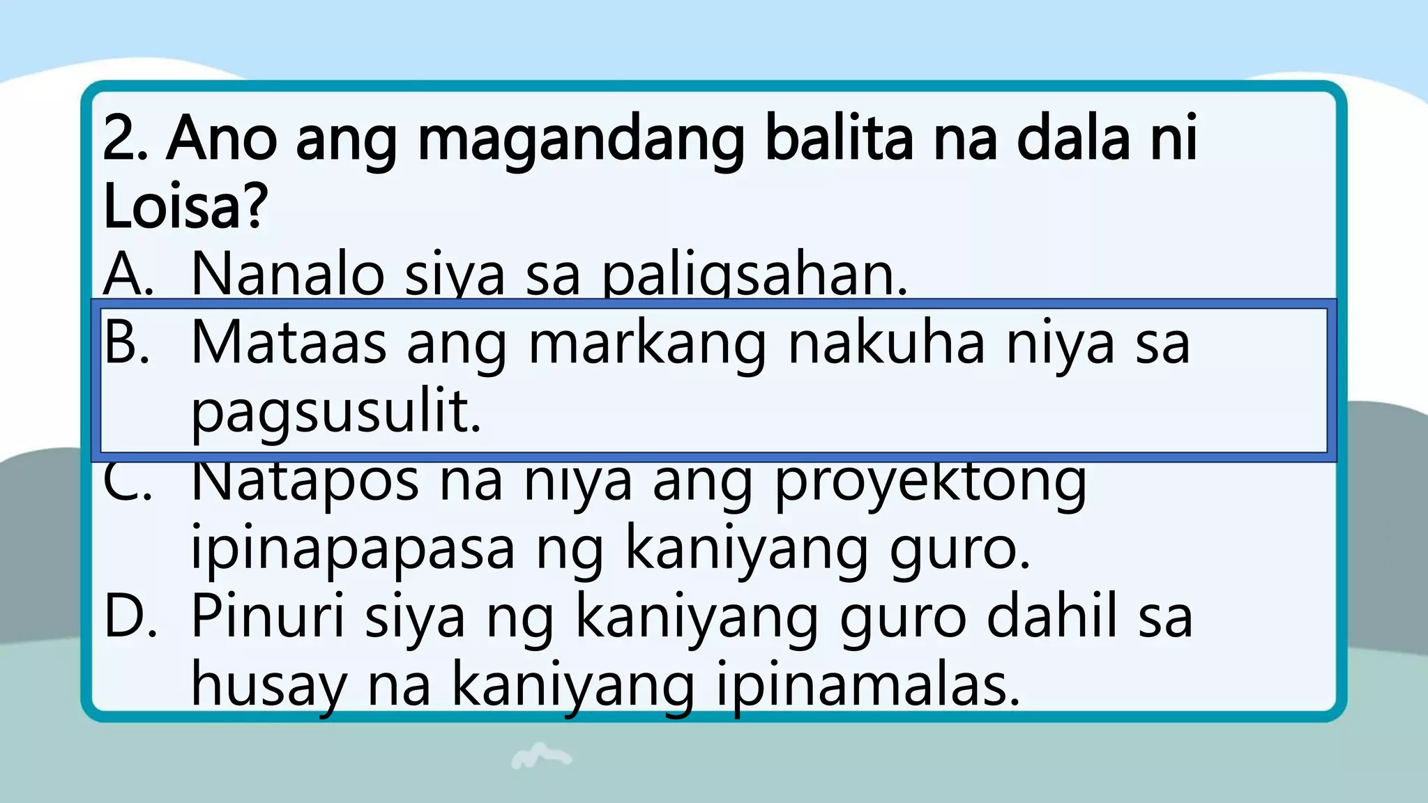 Q1 M1 Pagsagot sa mga Tanong tungkol sa napakinggan.pptx