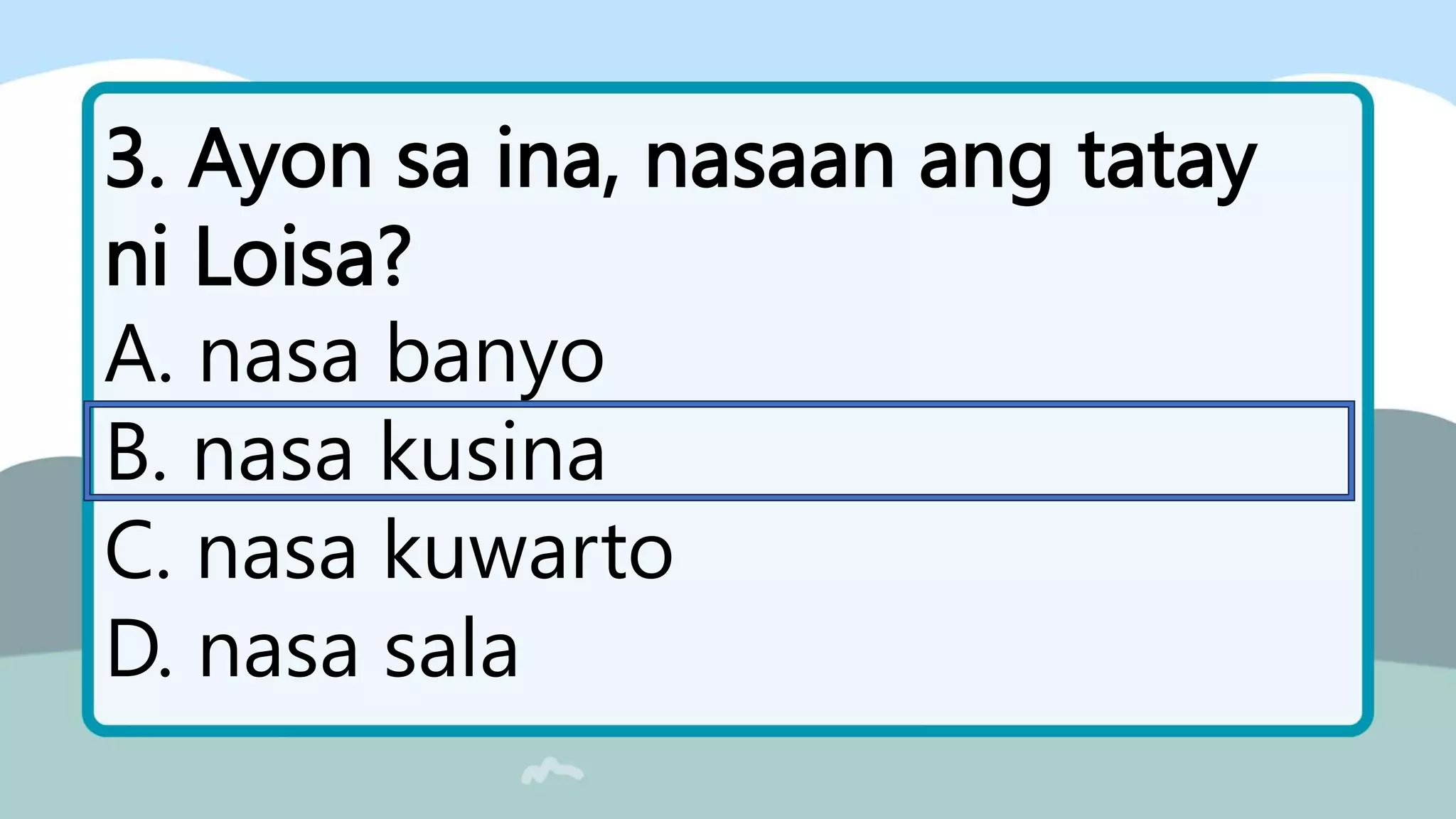 Q1 M1 Pagsagot sa mga Tanong tungkol sa napakinggan.pptx