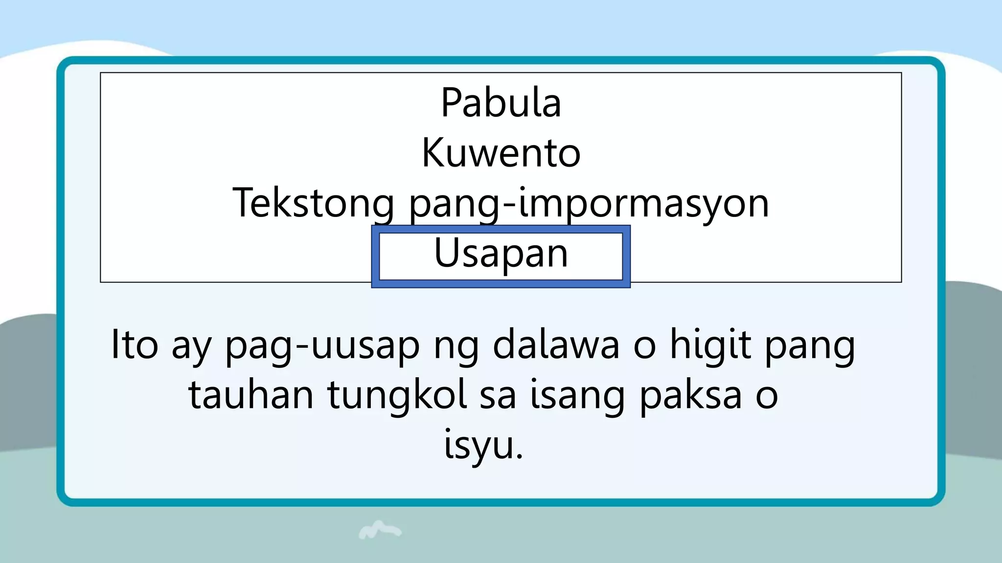 Q1 M1 Pagsagot sa mga Tanong tungkol sa napakinggan.pptx