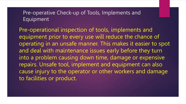 Q1M1Pre-operative Check-up of Tools, Implements and Equipment.pptx ...