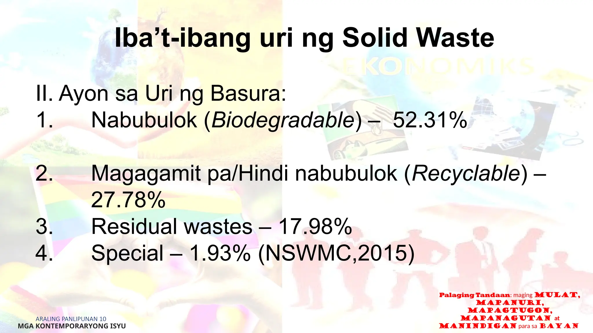 MGA KONTEMPORARYONG ISYU Isyu ng Kapaligiran Modyul 1B | PPTX
