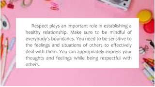 LESSON ABOUT THE IMPORTANCE ON HOW TO SHOW RESPECT FOR OTHER PEOPLE | PPTX
