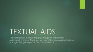 Types of Textual Aids | PPTX