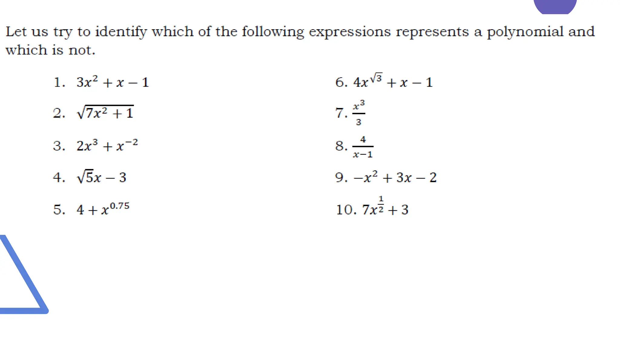 MATHEMATICS 10 QUARTER 1 POLYNOMIAL EQUATION | PPTX
