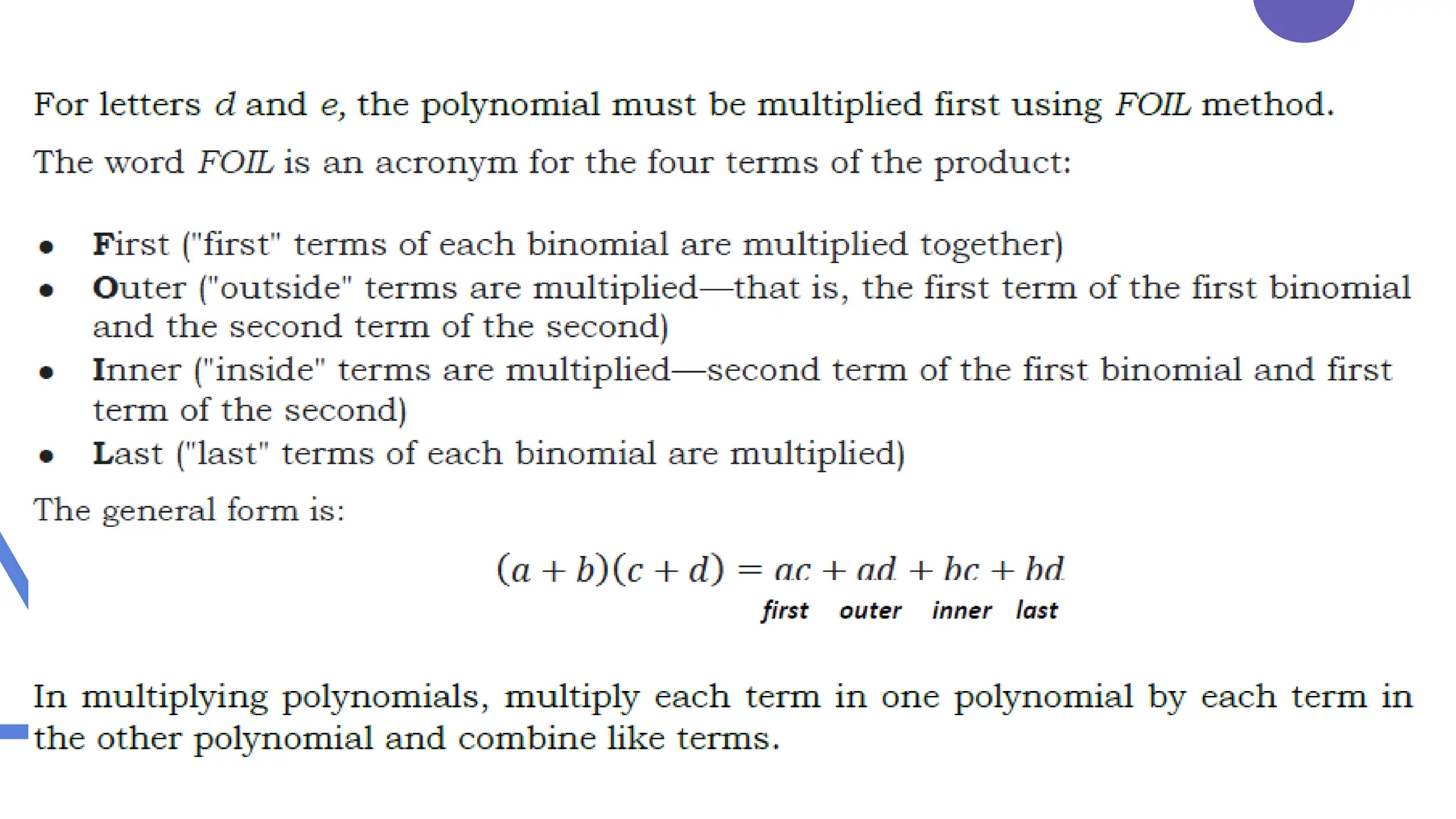 MATHEMATICS 10 QUARTER 1 POLYNOMIAL EQUATION | PPTX
