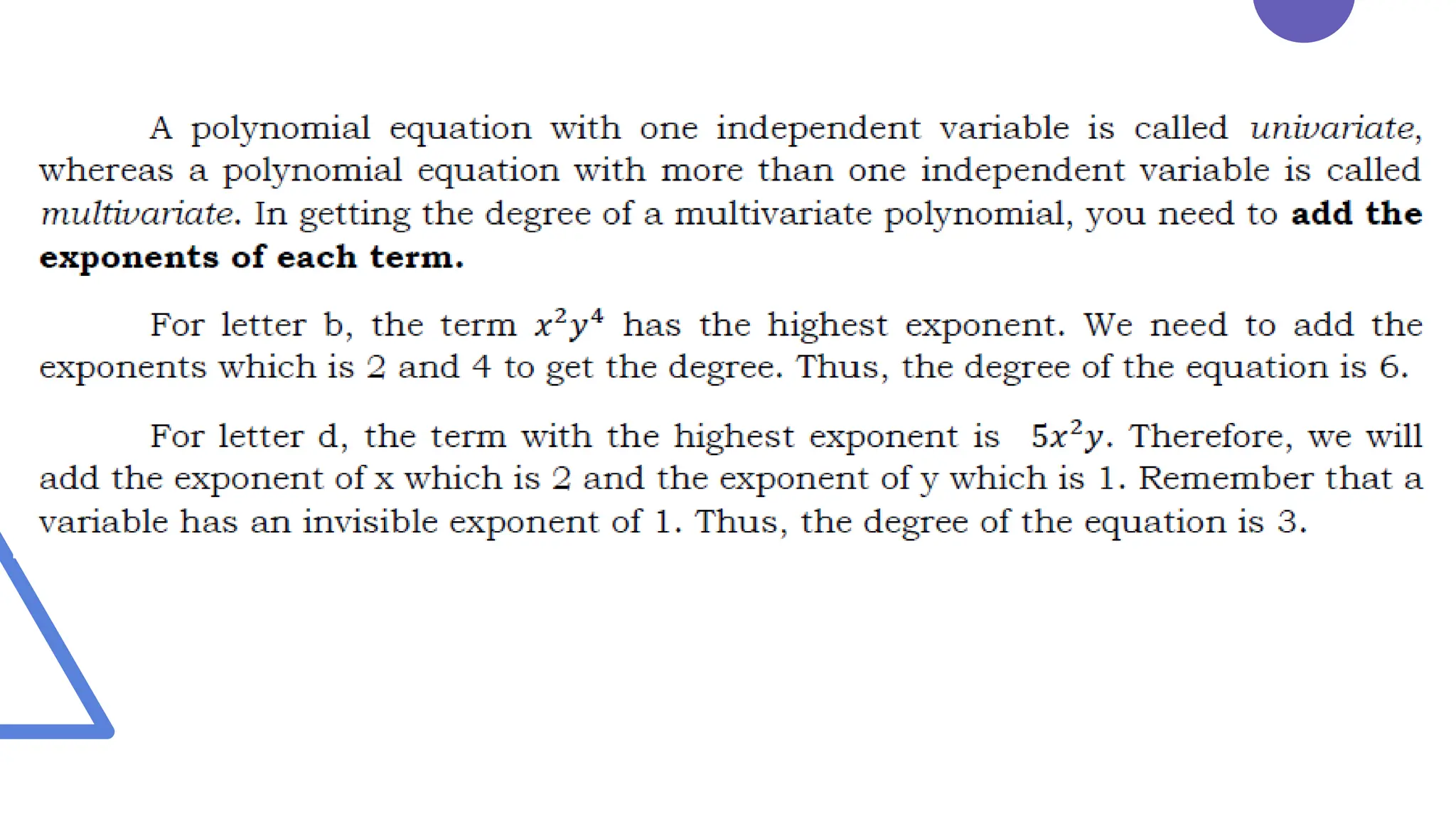 MATHEMATICS 10 QUARTER 1 POLYNOMIAL EQUATION | PPTX