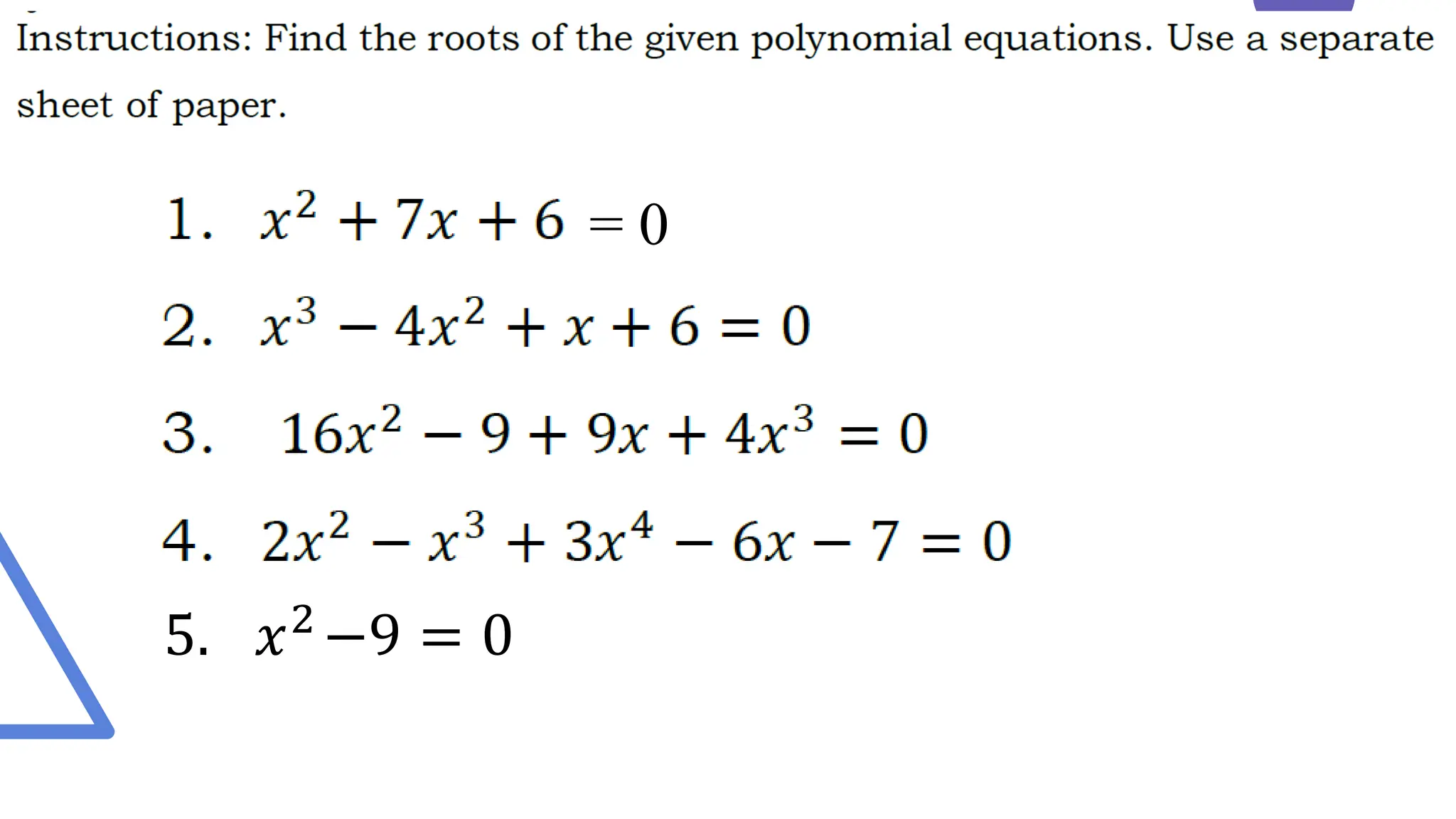 MATHEMATICS 10 QUARTER 1 POLYNOMIAL EQUATION | PPTX