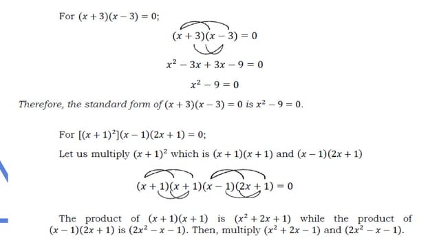 MATHEMATICS 10 QUARTER 1 POLYNOMIAL EQUATION | PPTX