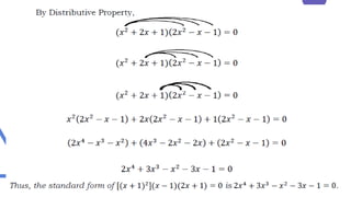 MATHEMATICS 10 QUARTER 1 POLYNOMIAL EQUATION | PPTX