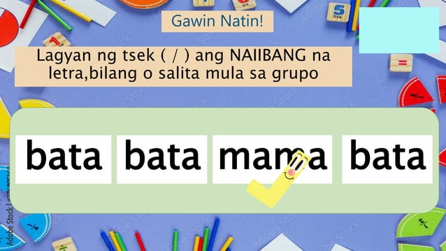 Q1 Magkatulad at Magkaibang Letra,bilang o salita.Teacher Mai.pptx ...