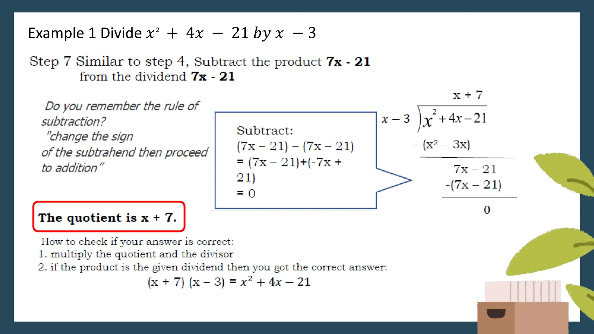Mathematics 10 Long Division Method for Grade 10 Students | PPTX