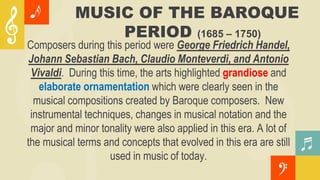 Music of Medieval Renaissance and Baroque Periods | PPTX