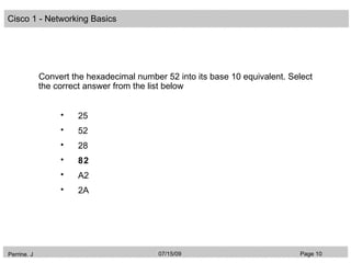 Q1 On Ch01 Introduction To Networking | PPT