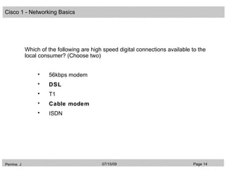 Q1 On Ch01 Introduction To Networking | PPT