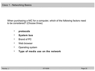 Q1 On Ch01 Introduction To Networking | PPT