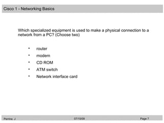 Q1 On Ch01 Introduction To Networking | PPT