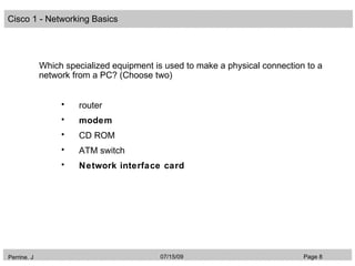 Q1 On Ch01 Introduction To Networking | PPT