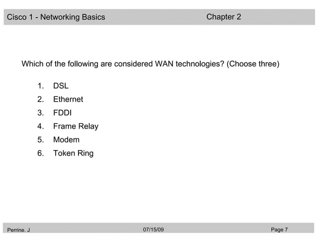 Q1 On Ch02 Networking Fundamentals | PPT