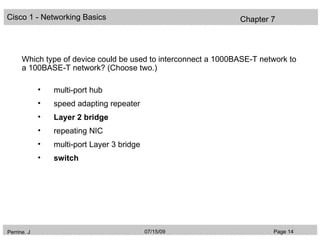 Q1 On Ch07 Ethernet Technologies | PPT