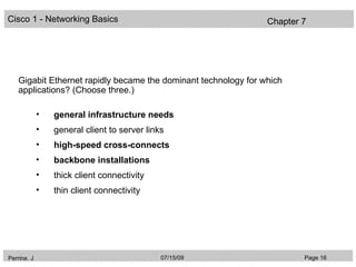Q1 On Ch07 Ethernet Technologies | PPT