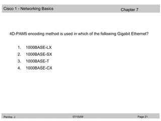 Q1 On Ch07 Ethernet Technologies | PPT
