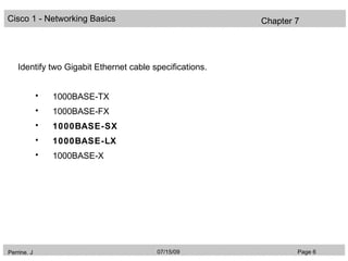 Q1 On Ch07 Ethernet Technologies | PPT