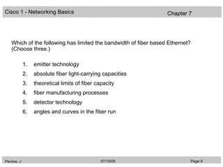 Q1 On Ch07 Ethernet Technologies | PPT