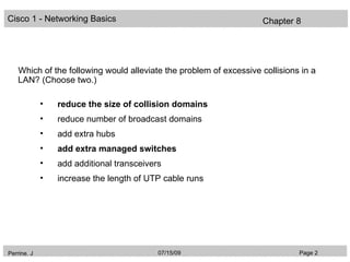 Q1 On Ch08 Ethernet Switching | PPT