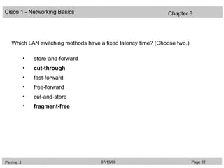 Q1 On Ch08 Ethernet Switching | PPT
