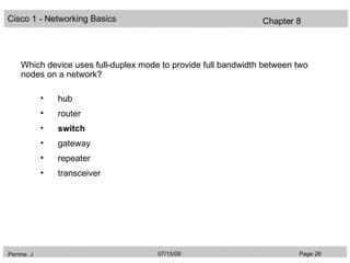 Q1 On Ch08 Ethernet Switching | PPT