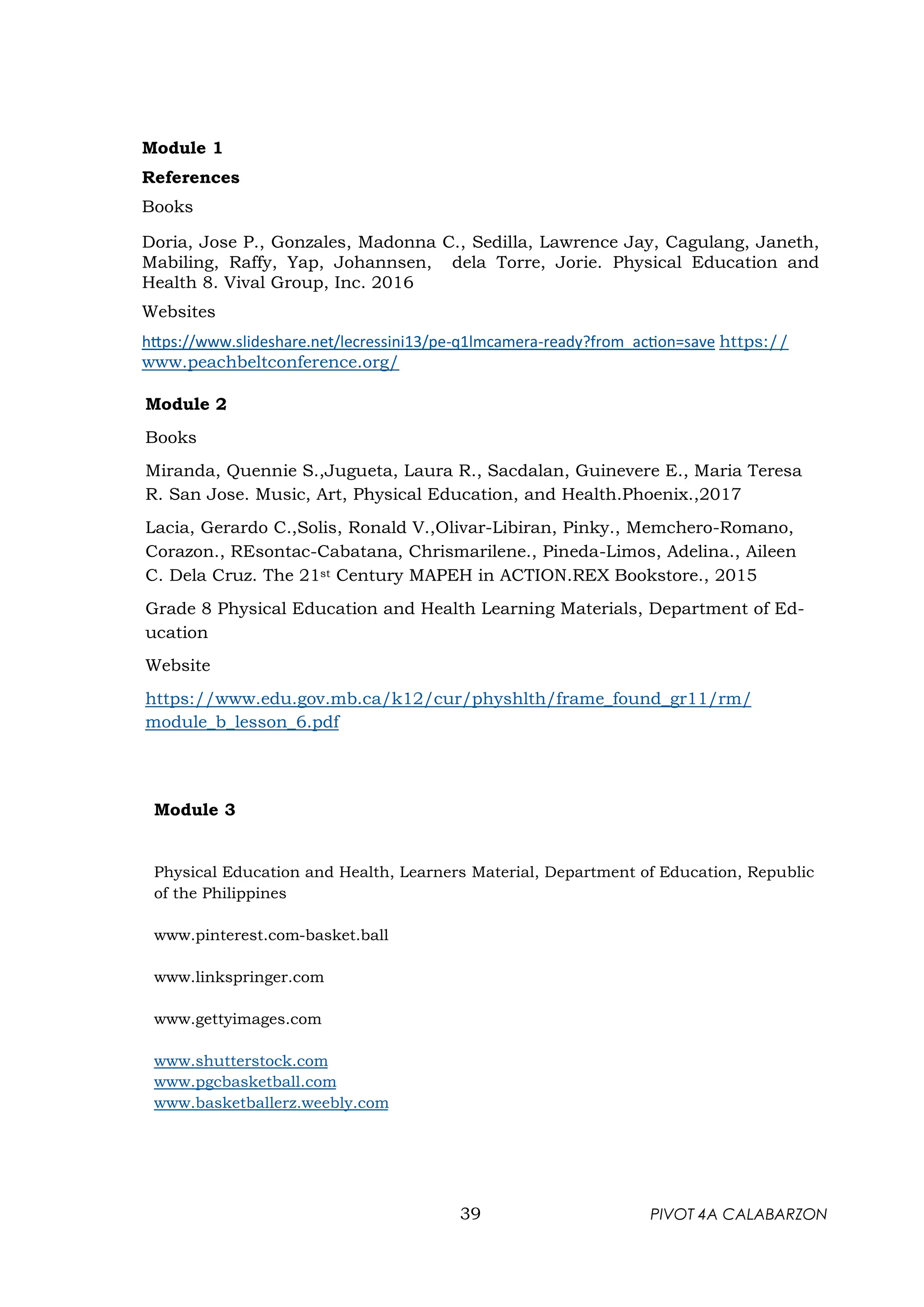 MAPEH 8 QUARTER 1 PHYSICAL EDUCATION AND HEALTH | PDF