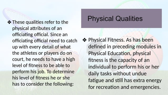 Q1 PPT-PE 9-Week 2_Lesson 6 (Qualities of An Officiating Official).pptx