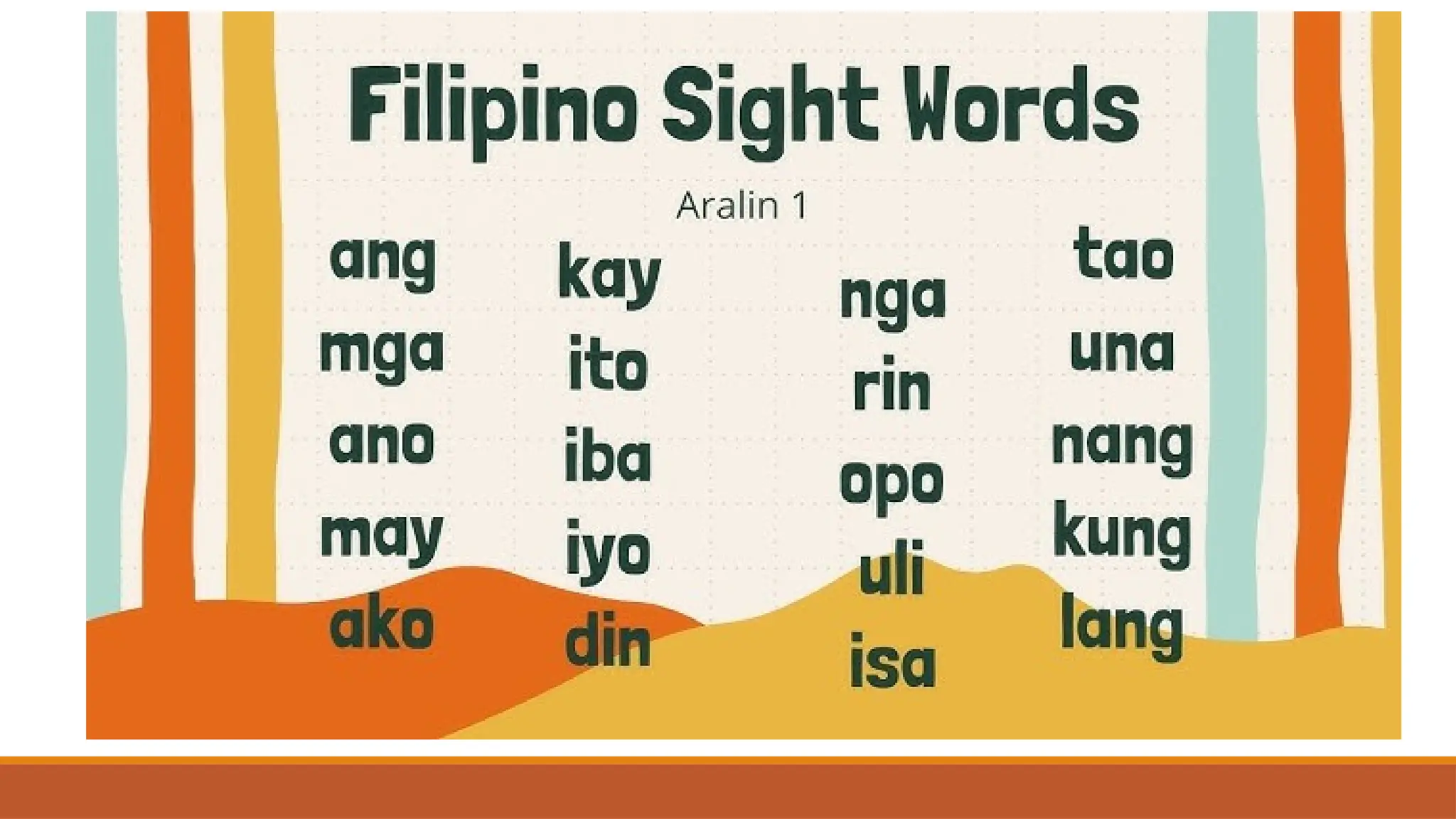 Quarter1_Filipino3_week1_pamatlig_Frequency words | PPTX