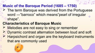 famous composer of renaissance, baroque, medieval period | PPTX