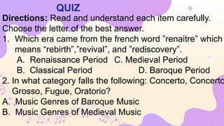 famous composer of renaissance, baroque, medieval period | PPTX