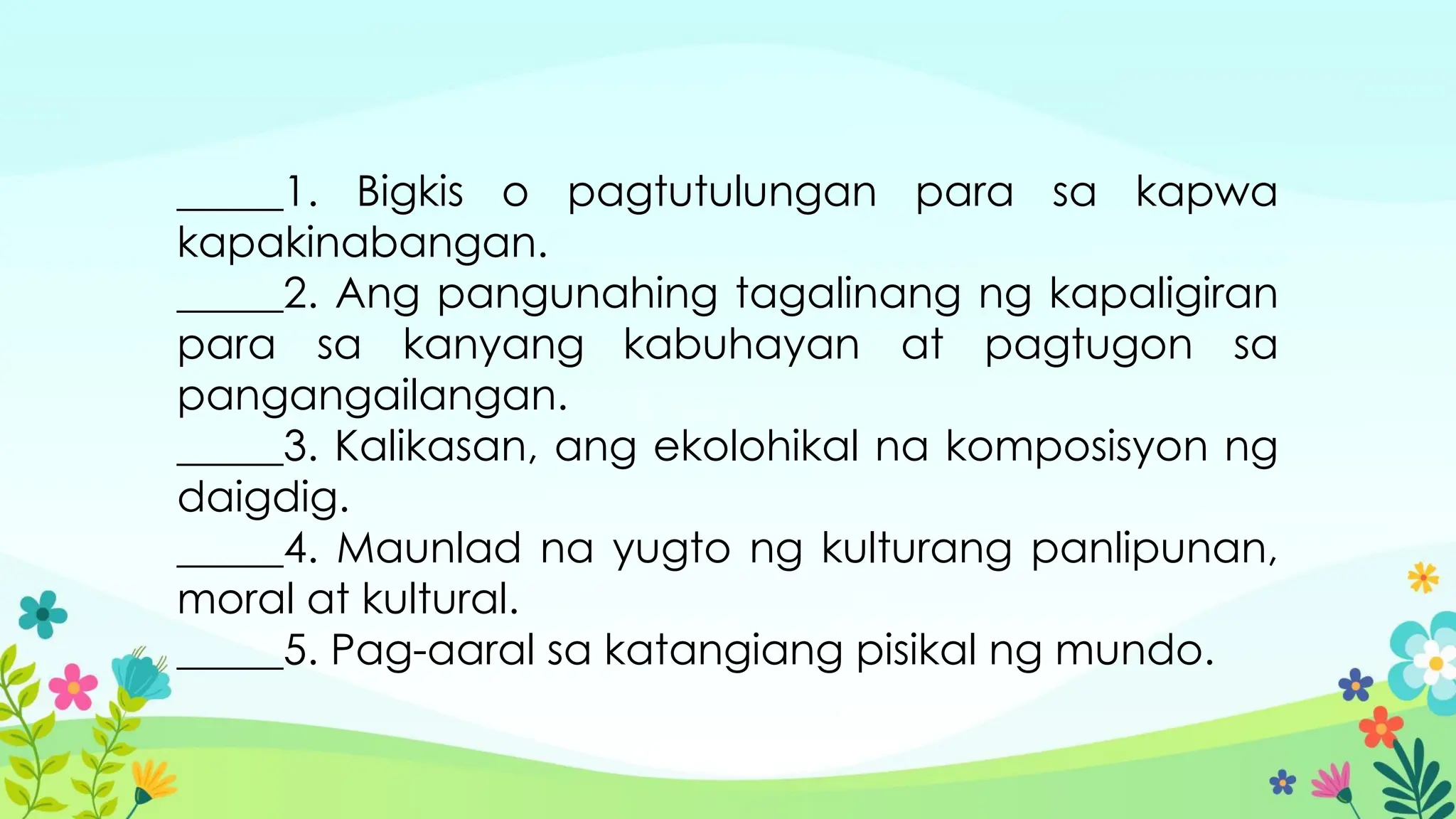 Araling PAnlipunan 5 in Quarter 1 Week 1 Grade 5 powerpoint presentation | PPTX