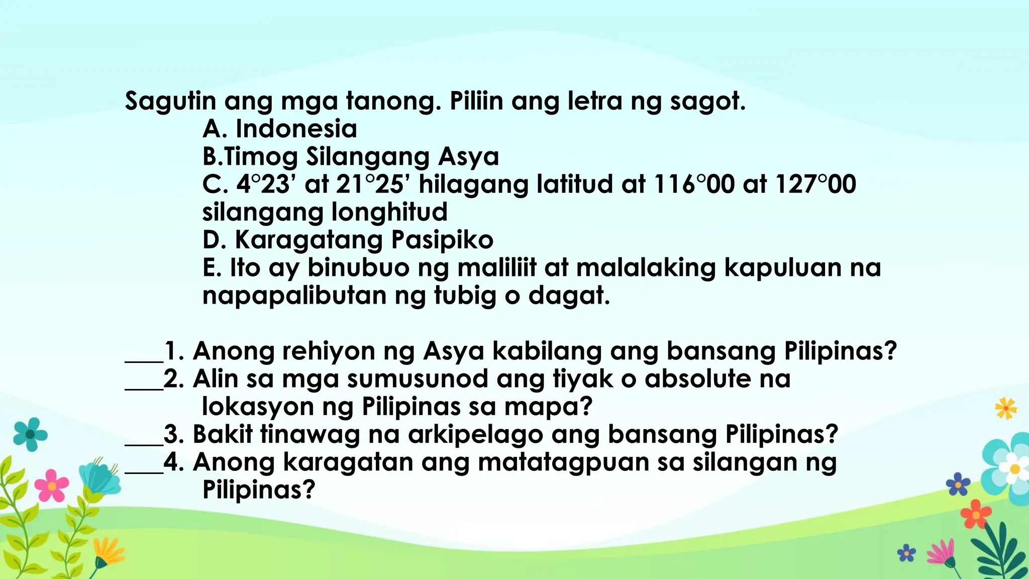 Araling PAnlipunan 5 in Quarter 1 Week 1 Grade 5 powerpoint ...