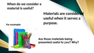 Useful and Harmful Materials in found at home | PPTX