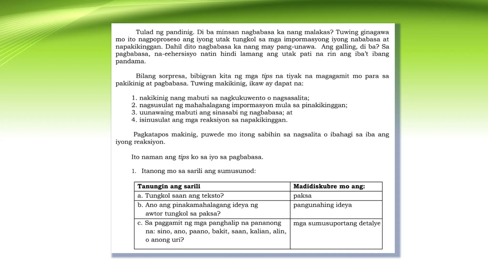 Q1 PPT WEEK 3 - FIL 5.pptx grade 5 first quarter | PPTX