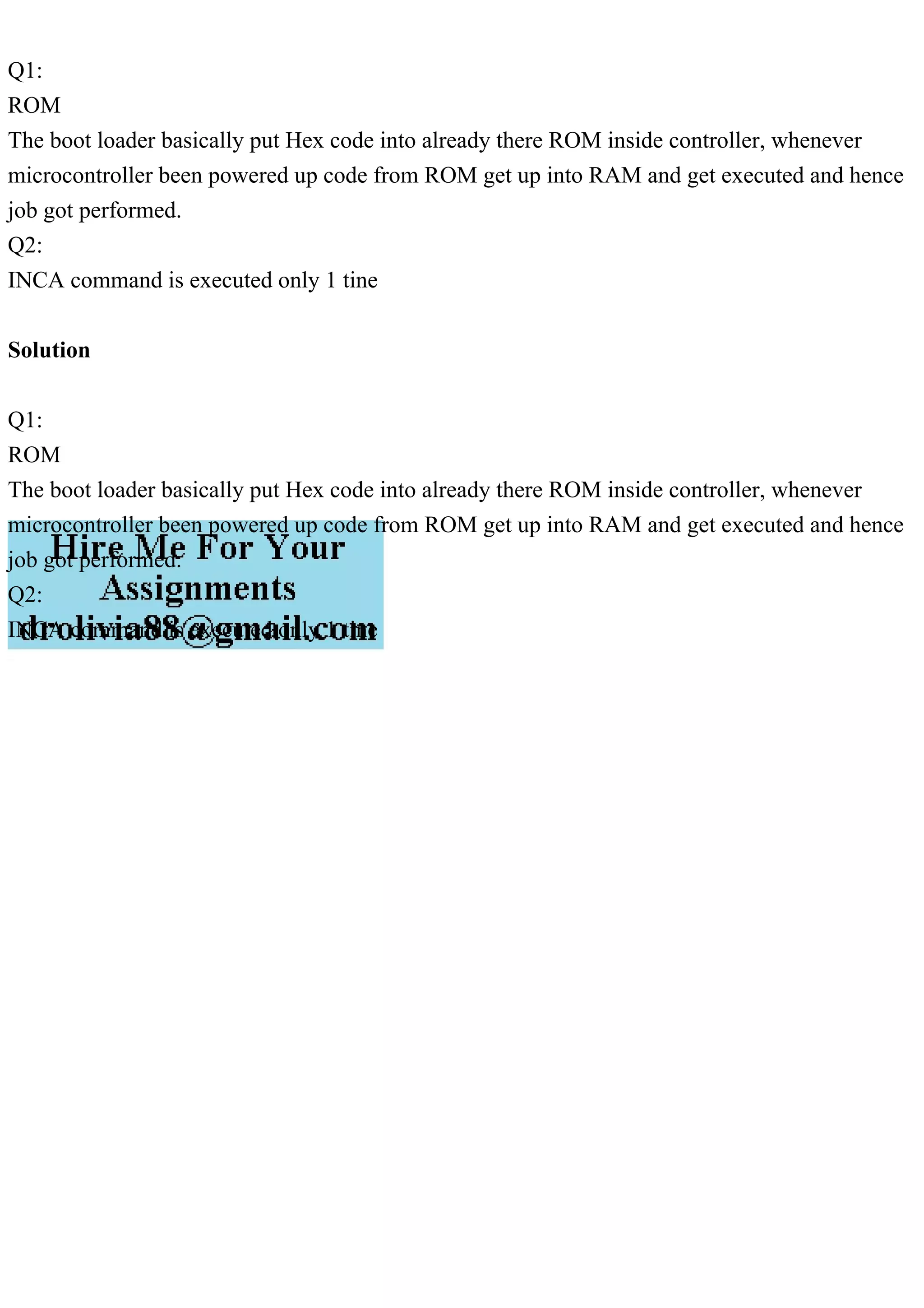 Q1ROMThe boot loader basically put Hex code into already there .pdf