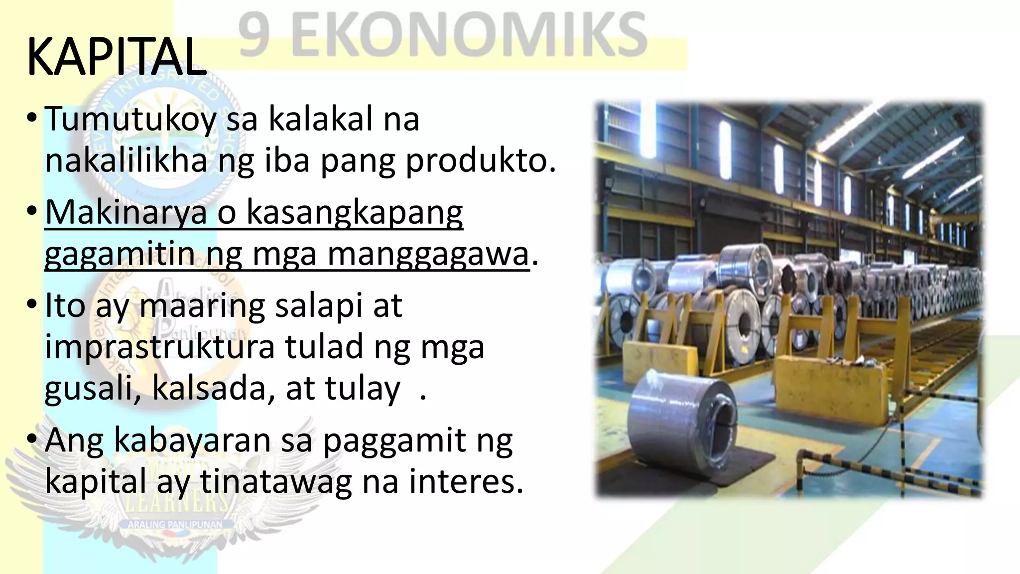 salik ng produksyon | PPTX