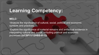 Q1 Significance of Cultural, Social, Political and Economic Symbols and ...