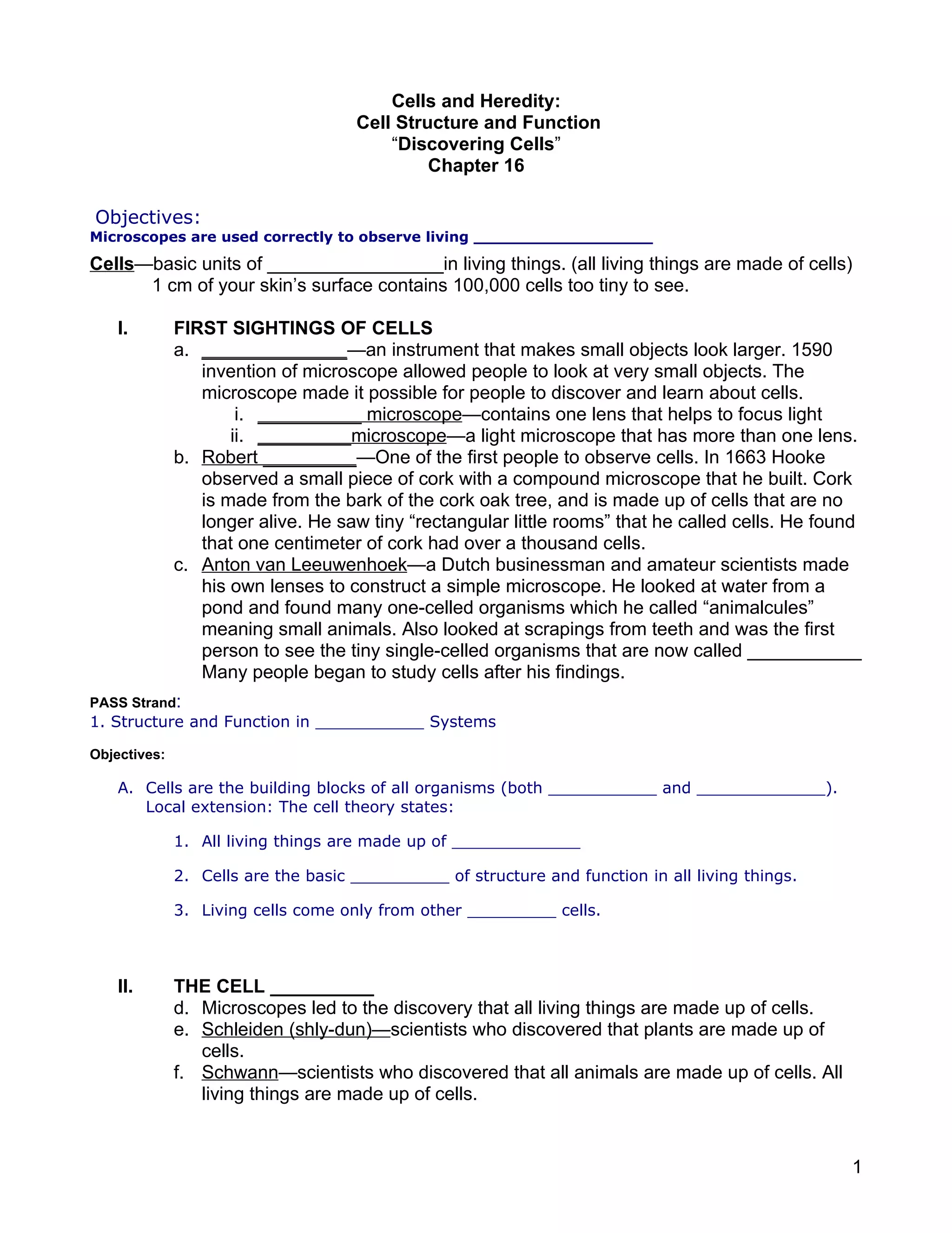 All Cells Fill In Notes. | DOC