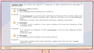 power point presentation of context clues | PPT